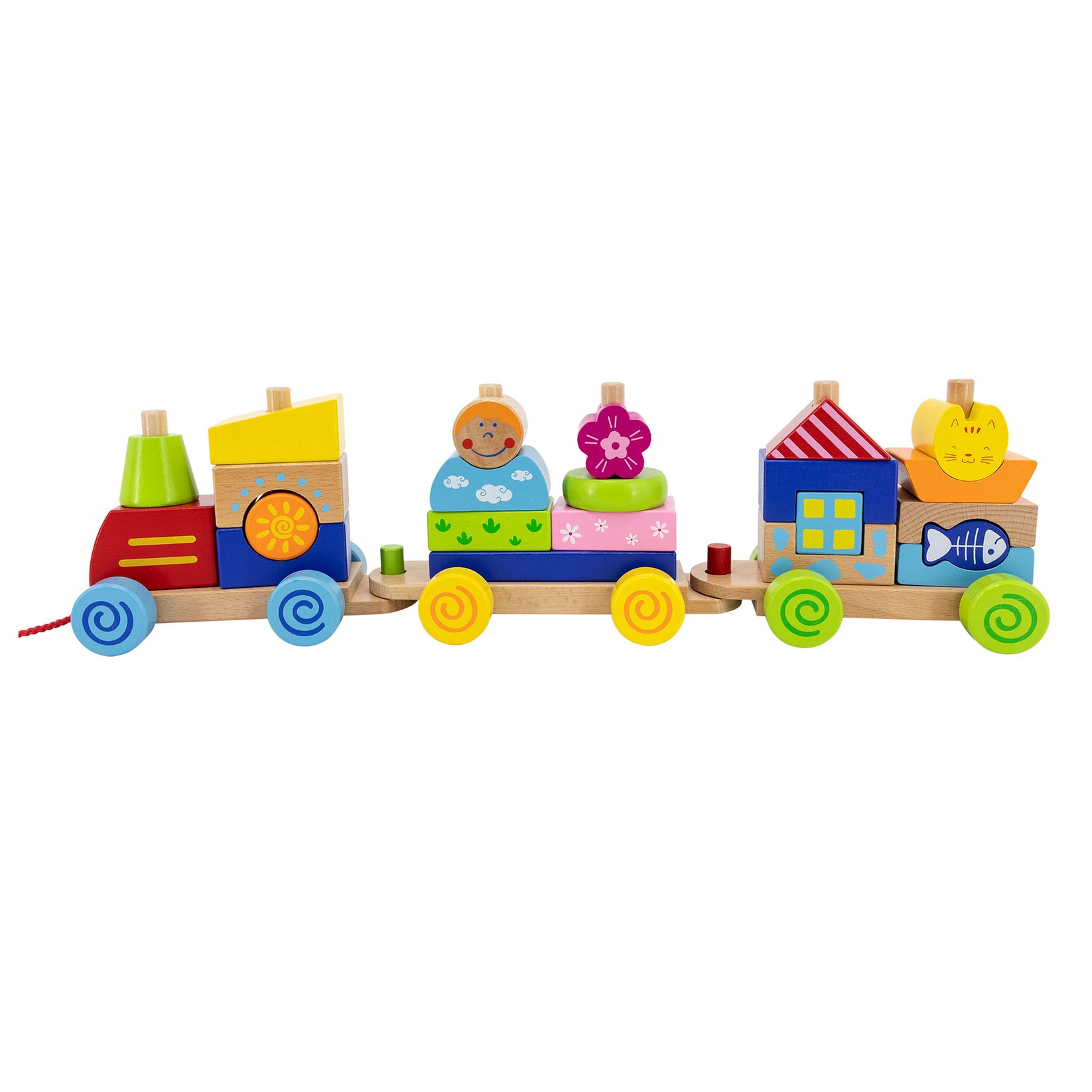 Building and Rolling Fun: The Stacking Train Toy- Kinderlife