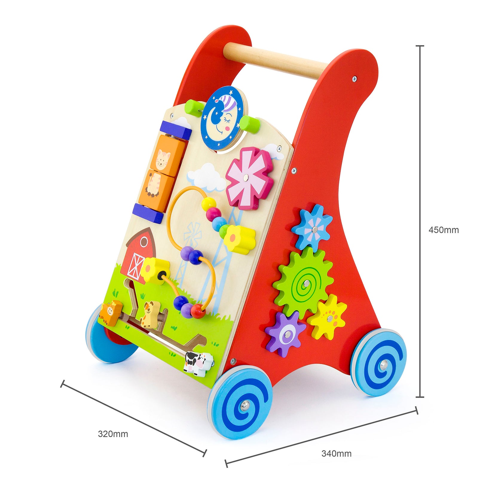 Interactive Baby Walker with Multiple Engaging Toys - Stimulate Senses